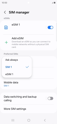 Samsung Galaxy S24 Ultra - Select settings for dual SIM functionality | Vodafone UK