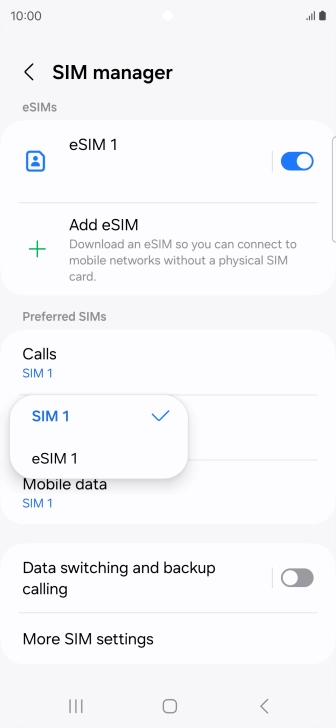 Samsung Galaxy S24 Ultra - Select settings for dual SIM functionality | Vodafone UK