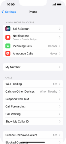 Apple iPhone 13 - Turn your own caller identification on or off ...