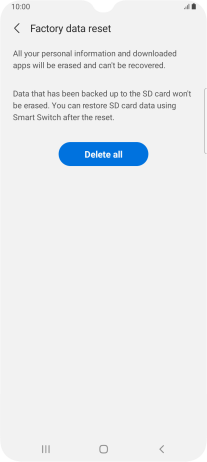 Samsung Galaxy A32 5G - Restore factory default settings | Vodafone UK