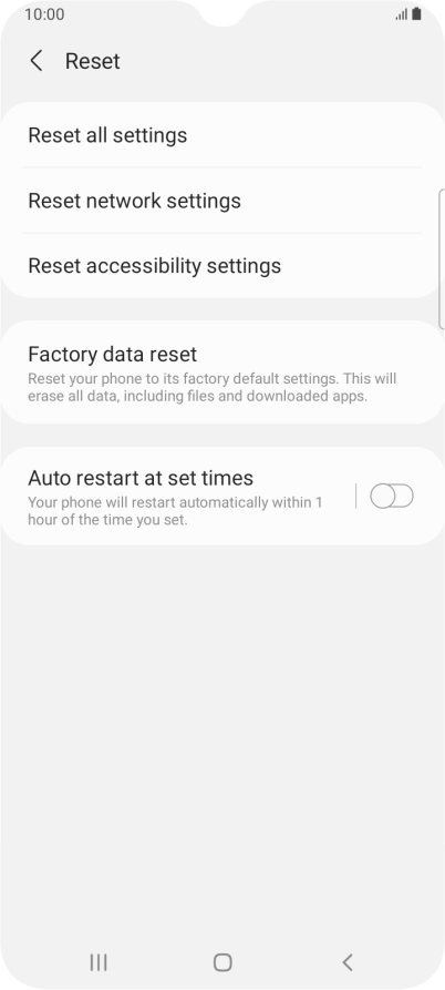 Samsung Galaxy A32 5G - Restore factory default settings | Vodafone UK