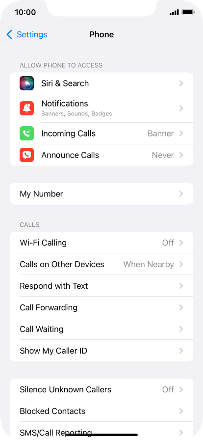 Apple iPhone 11 - Turn call waiting on or off | Vodafone Ireland