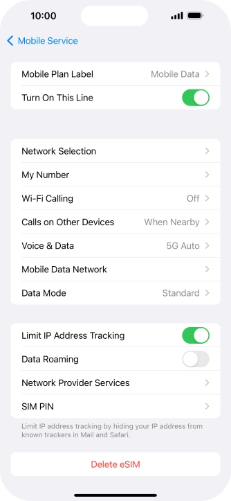Apple iPhone 15 Pro Max - Select settings for dual SIM functionality ...
