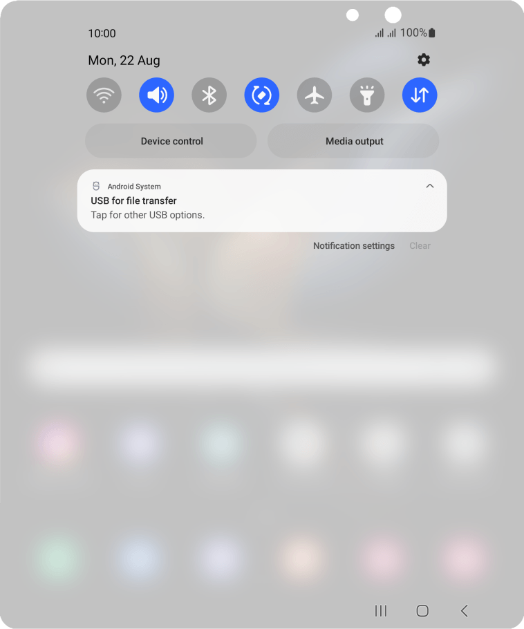 Guide for the Samsung Galaxy Z Fold4 - Transfer files between computer ... Guide for the Samsung Galaxy Z Fold4 - Transfer files between computer ...