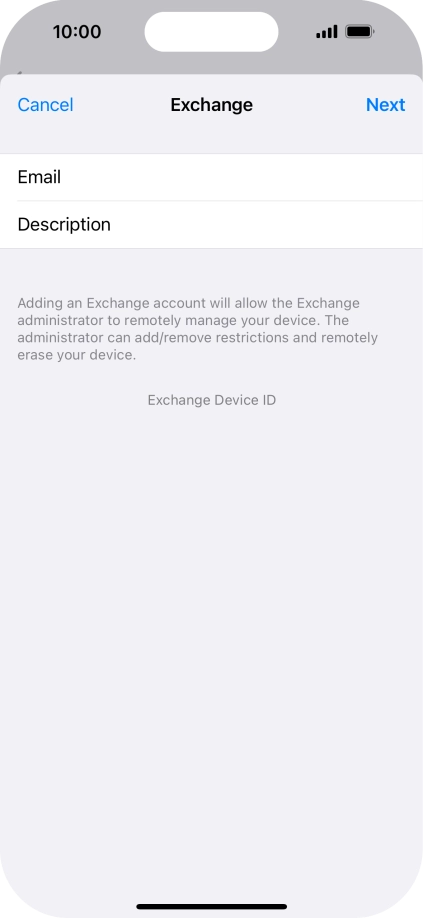 Apple iPhone 15 - Set up your phone for Exchange email | Vodafone UK