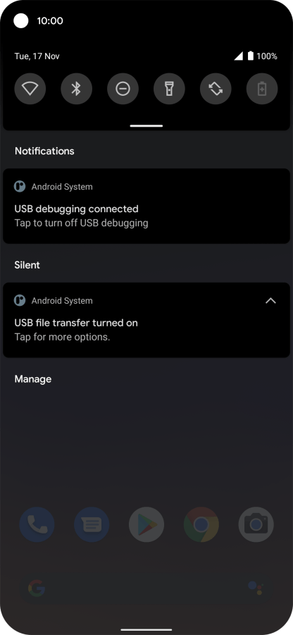 Google Pixel 4a 5G - Transfer files between computer and phone ...